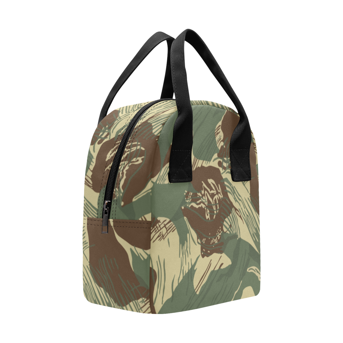 Rhodesian Brushstrokes Camouflage Zipper Lunch Bag (Model 1689) | ID ...