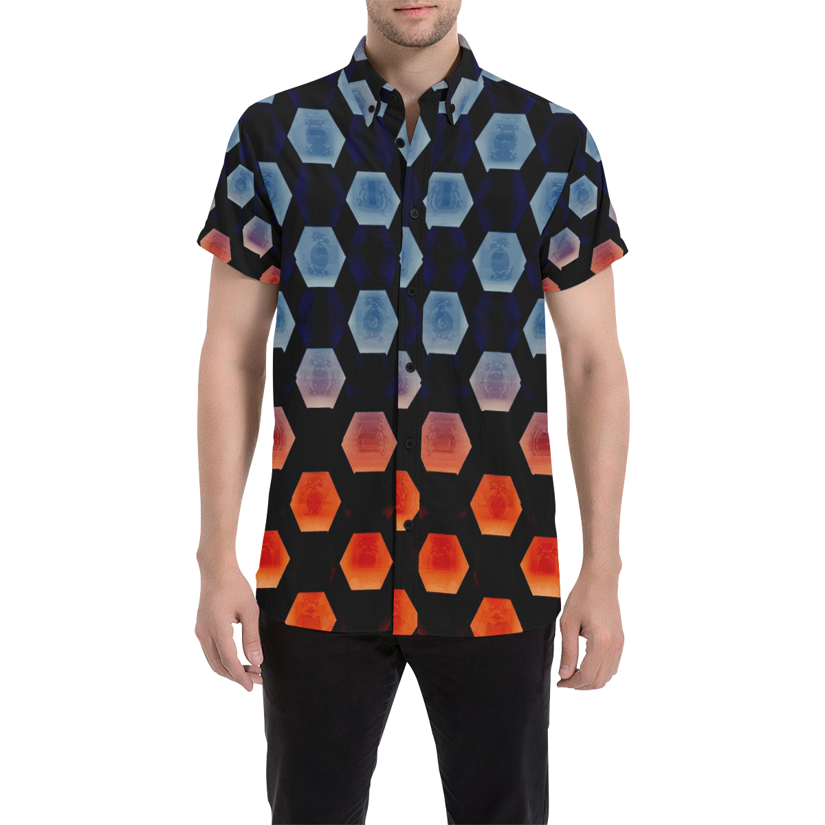 Blue and Orange Octagon Design By Me by Doris Clay-Kersey Men's All ...