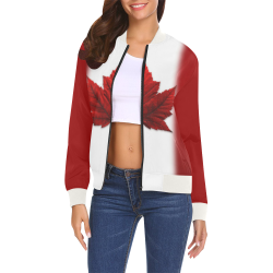 Canada Flag Jackets Womens' Bomber Jackets All Over Print Bomber Jacket ...