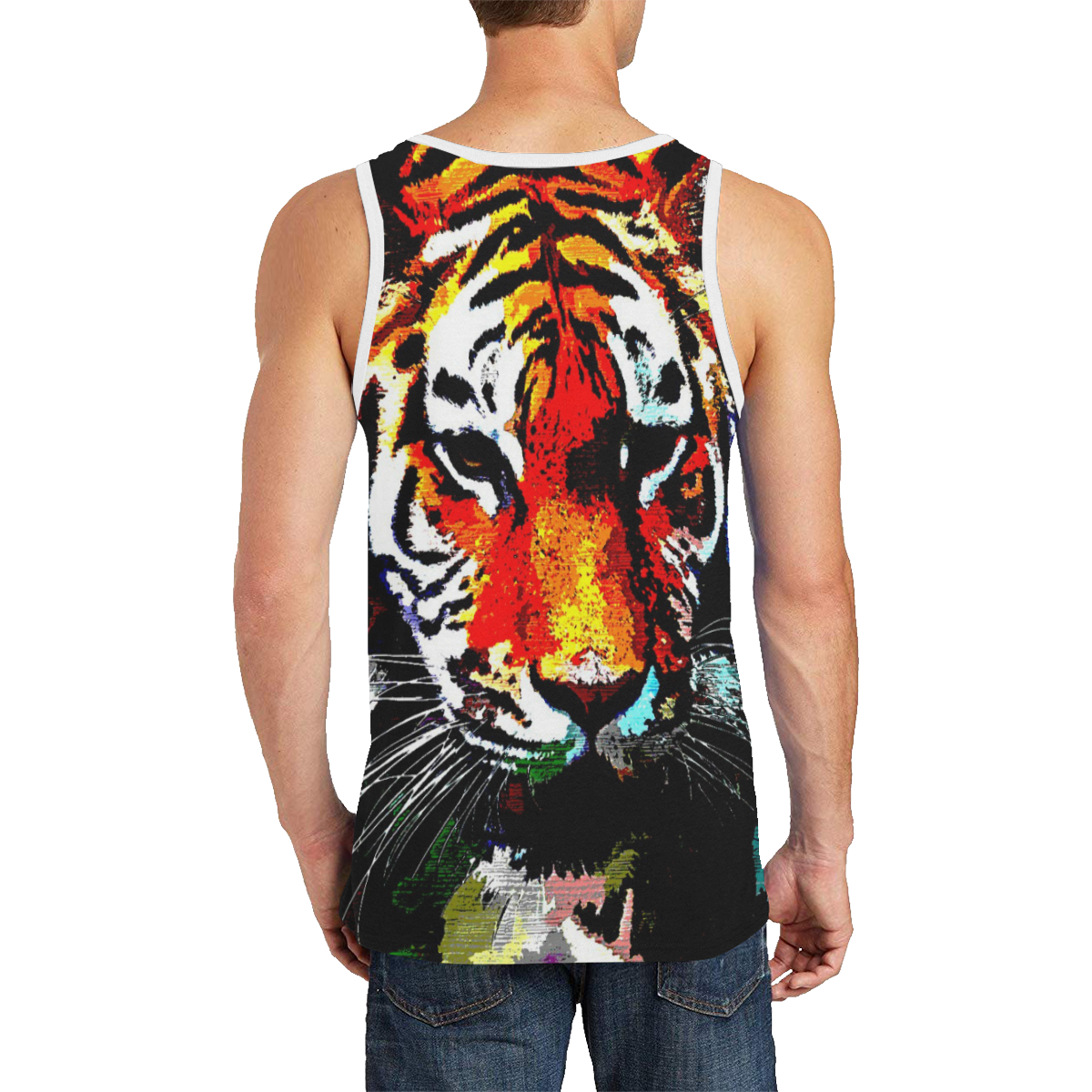 TIGER 12 Men's All Over Print Tank Top (Model T57) | ID: D2977782