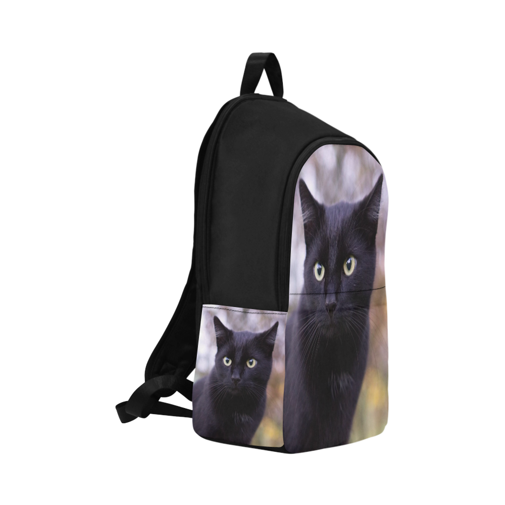 Black cat by JamColors Fabric Backpack for Adult (Model 1659) | ID ...