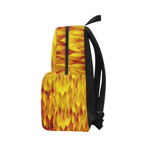 Hot Fire and Flames Illustration Unisex Classic Backpack (Model 1673 ...