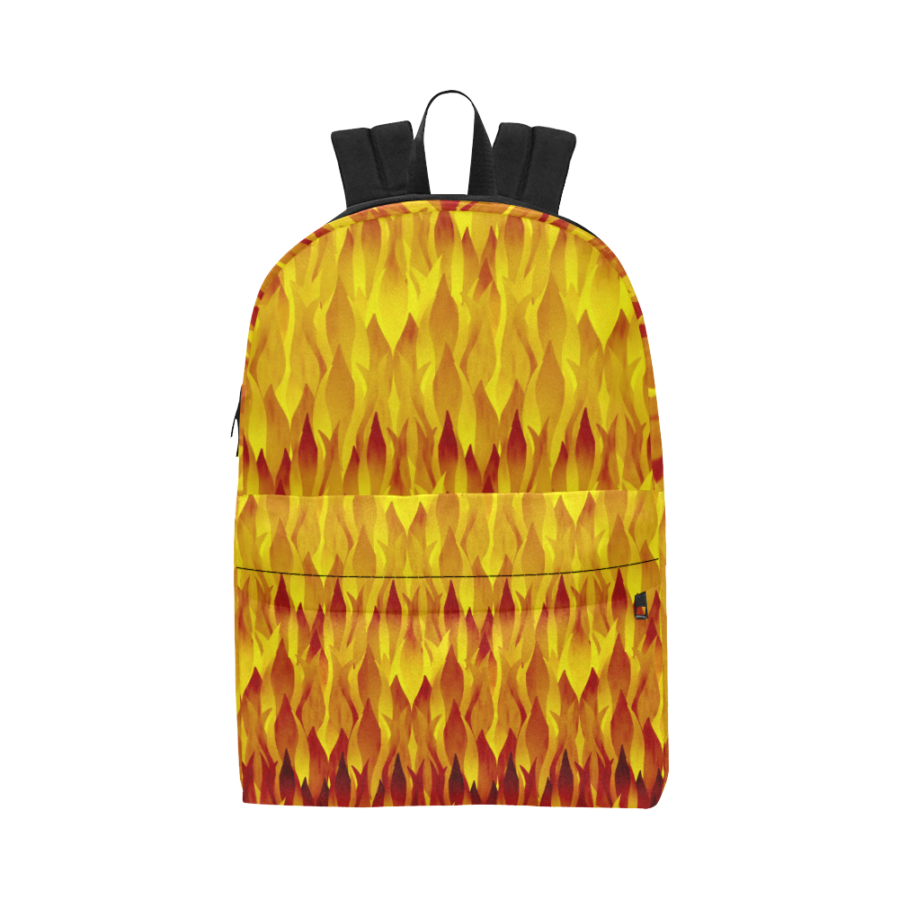 Hot Fire and Flames Illustration Unisex Classic Backpack (Model 1673 ...