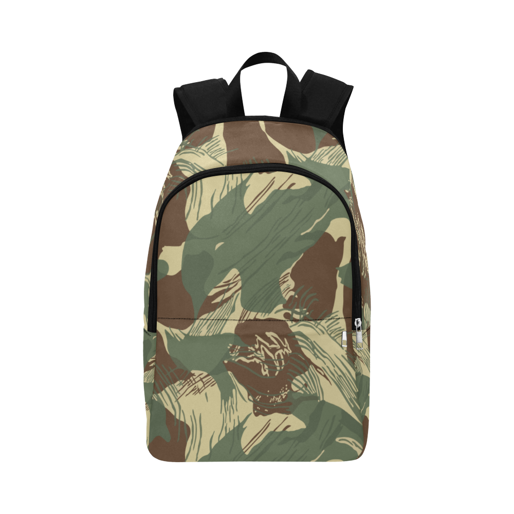 Rhodesian Brushstrokes Camouflage Fabric Backpack for Adult (Model 1659 ...