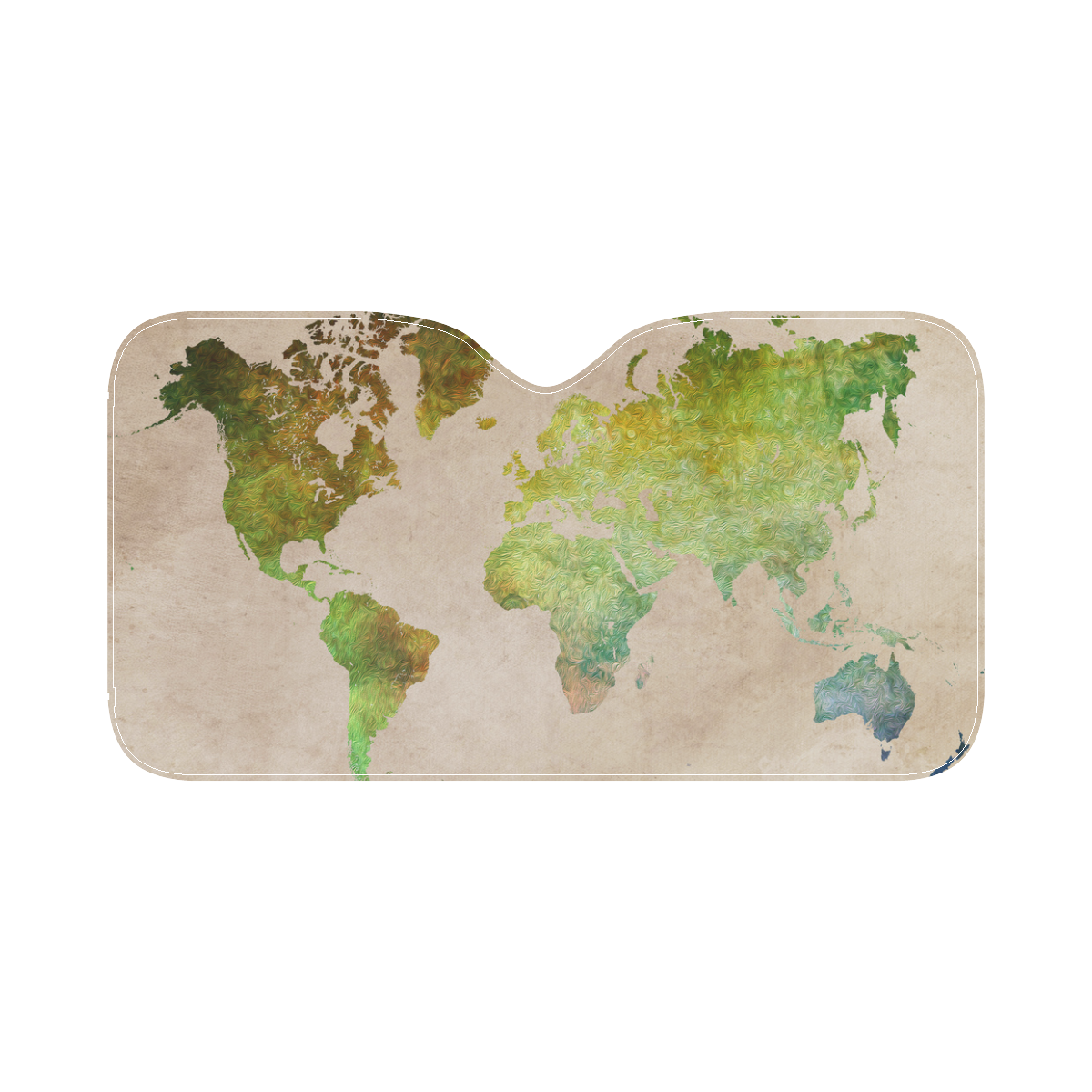 world map #map #worldmap Car Sun Shade 55"x30" | ID: D3750436