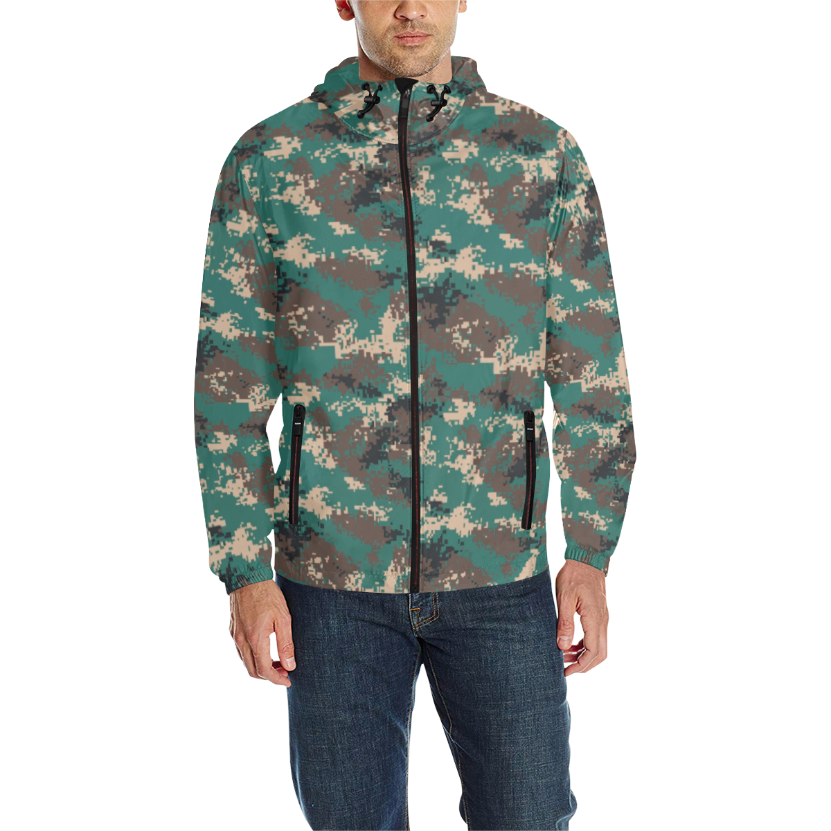 Chinese PLA M07 Woodland Camouflage All Over Print Quilted Windbreaker ...