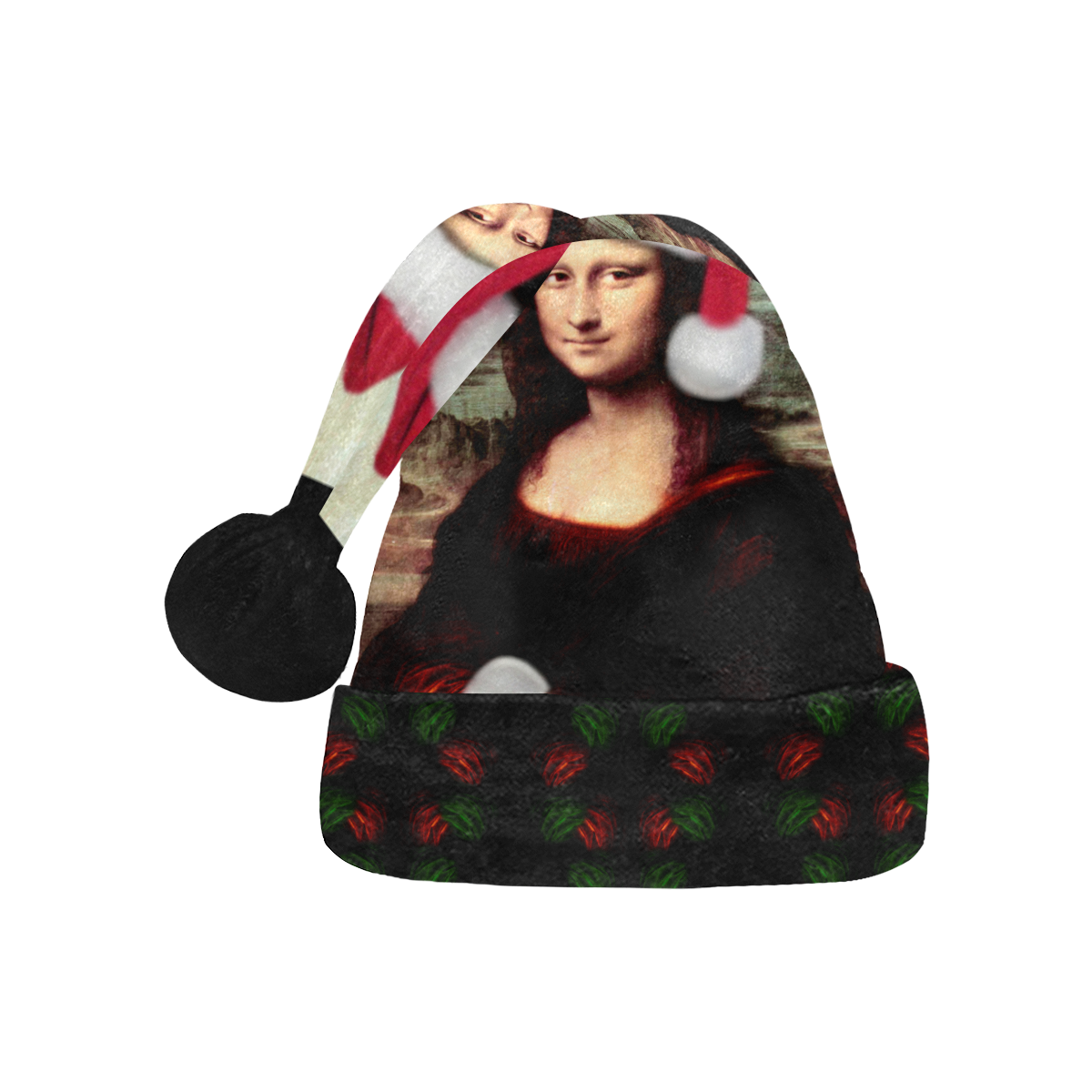 Christmas Mona Lisa Santa Hat | ID: D4146310