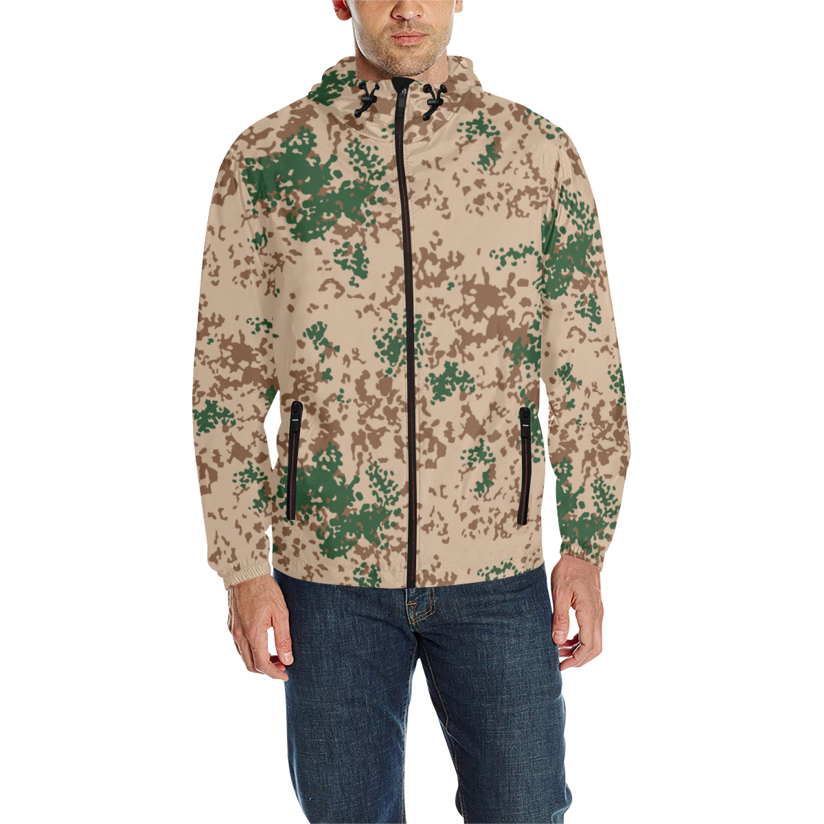 German Drei Farben Tropentarn Camouflage All Over Print Quilted ...