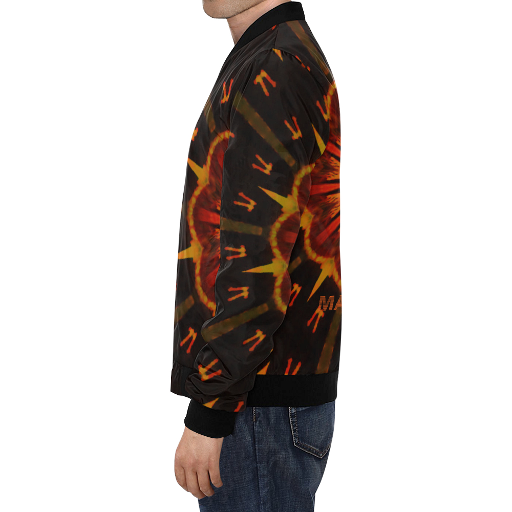 MATH MAN +2 All Over Print Bomber Jacket for Men/Large Size (Model H19 ...