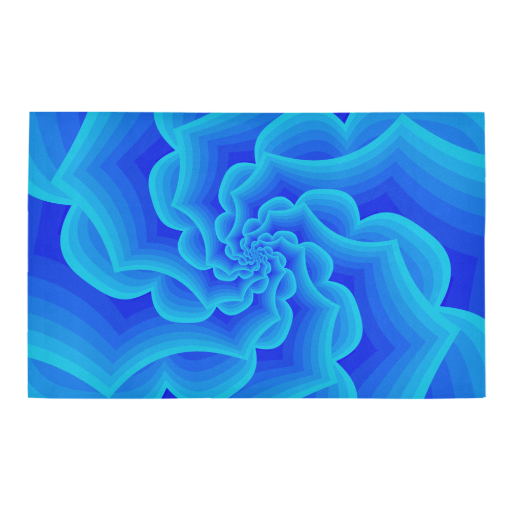 Spiral royal blue Bath Rug 20''x 32'' | ID: D2525814