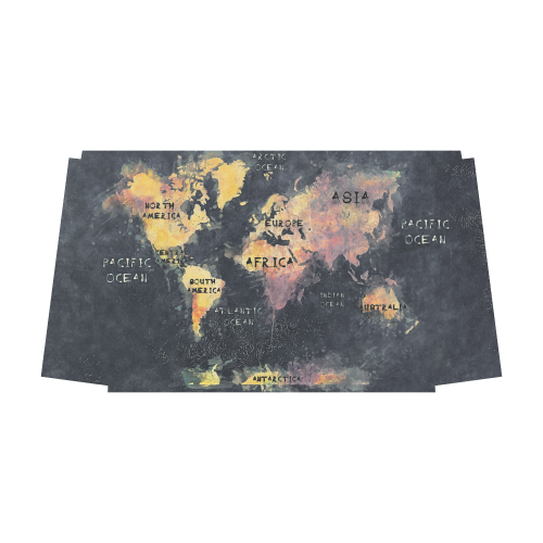 world map OCEANS and continents bag Classic Travel Bag (Model 1643 ...