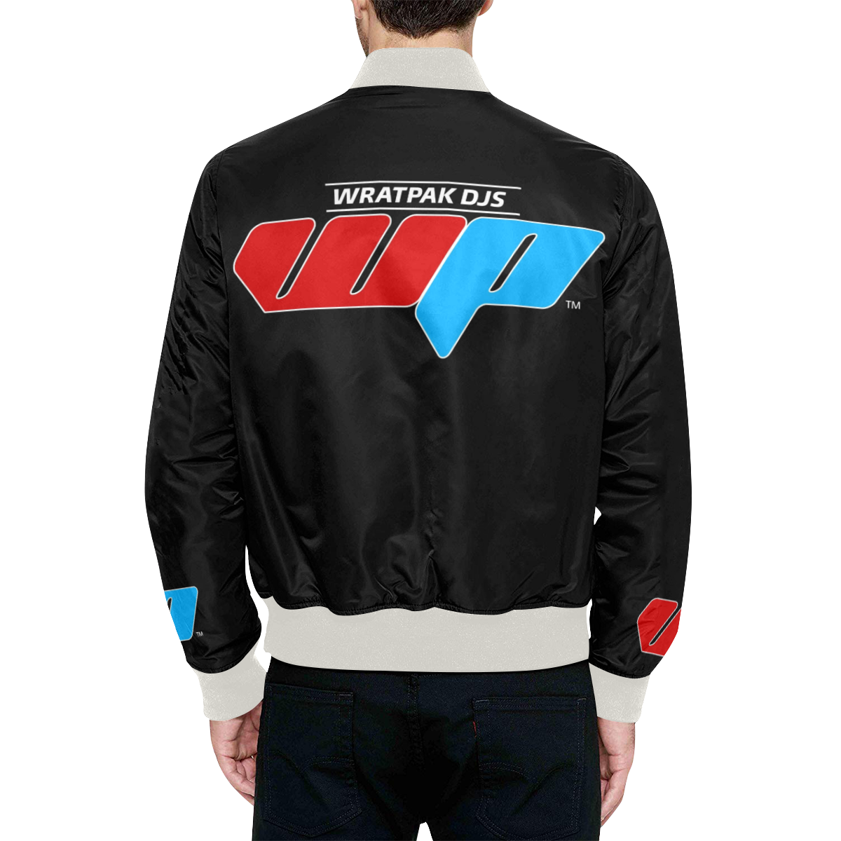 King Luie Wrat Pak Djs Jacket Black and white All Over Print Quilted ...