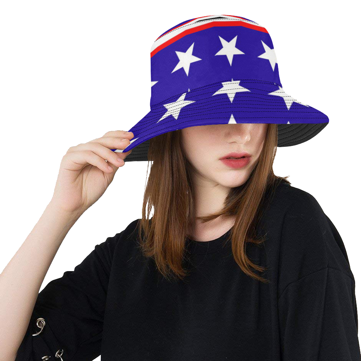 STARS STARS AND MORE STARS All Over Print Bucket Hat | ID: D3080658