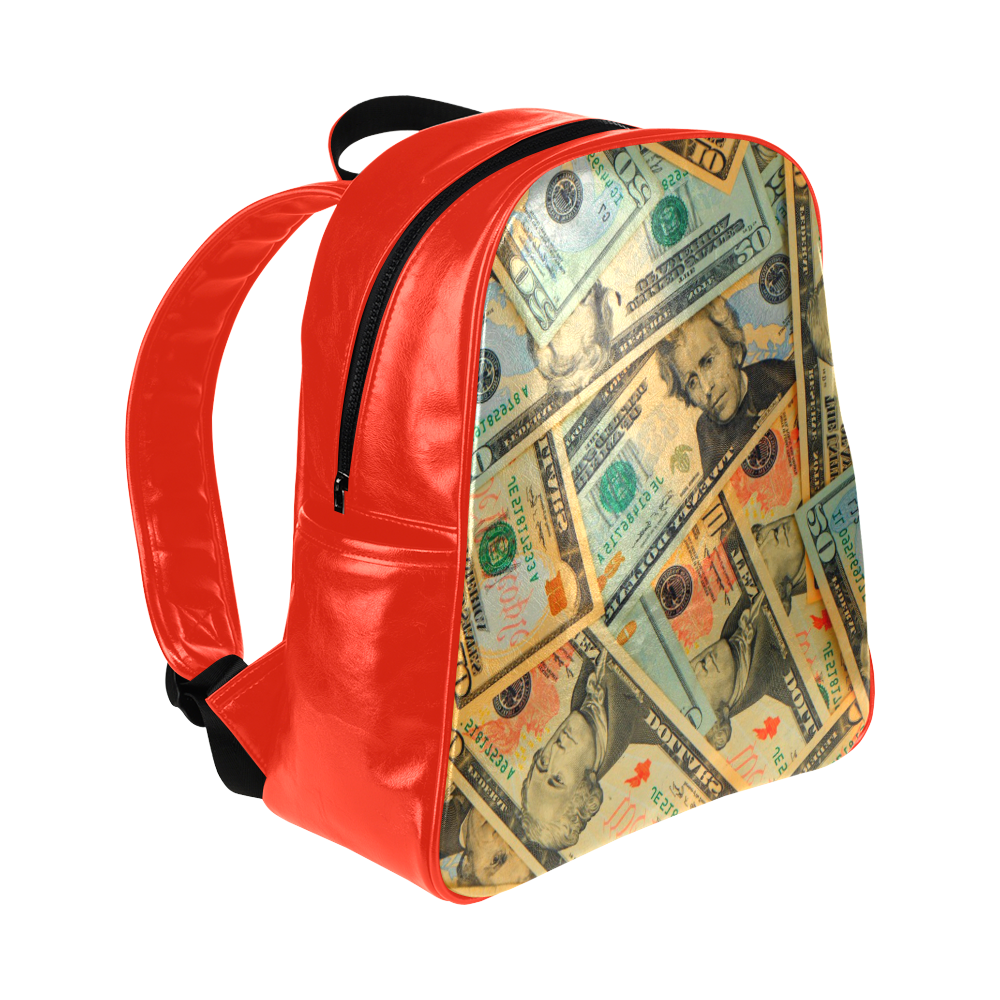 US DOLLARS 2 Multi-Pockets Backpack (Model 1636) | ID: D2959231