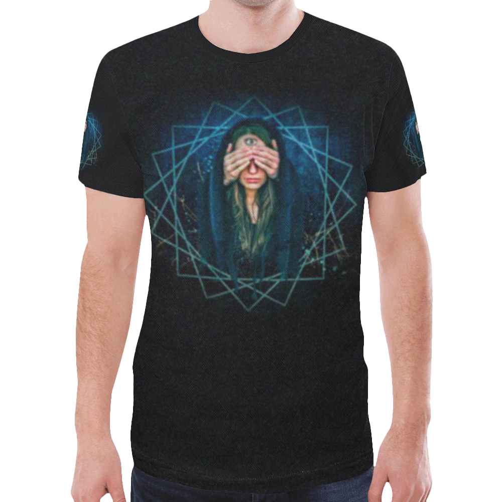 Gothic All Seeing Eye Witch Occult Underground Graphic Tee New All Over ...