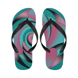 Crypt of the devilish dead skull Flip Flops for Men/Women (Model 040 ...