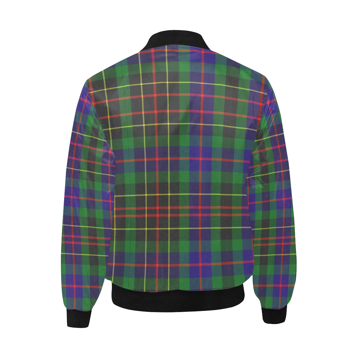 Brodie Hunting Modern Tartan All Over Print Quilted Bomber Jacket for ...