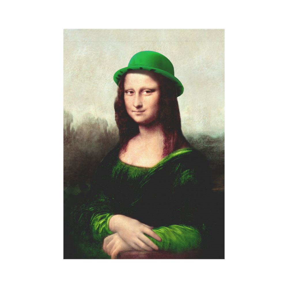 Mona Lisa St. Patrick's Day Garden Flag 28''x40'' （Without Flagpole ...