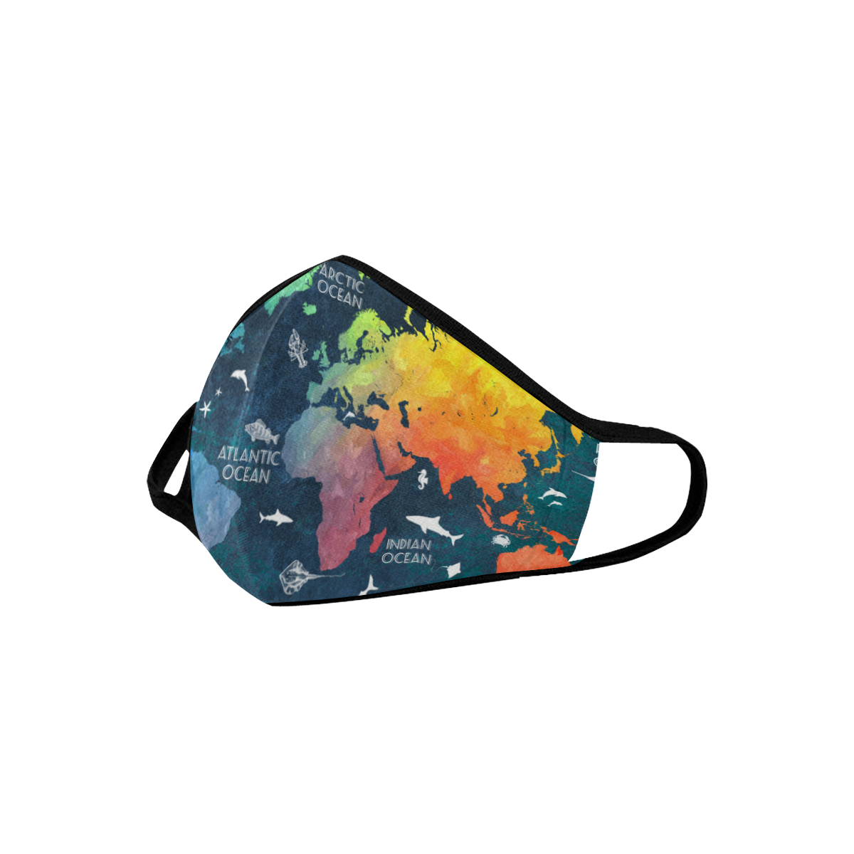 world map Mouth Mask | ID: D3749690