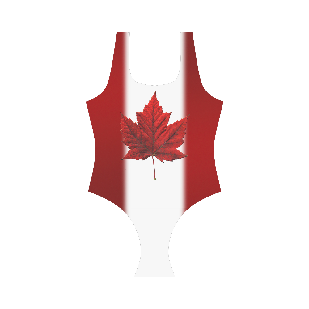 Canada Flag Swimsuits Canada Team Swimwear Vest One Piece Swimsuit ...