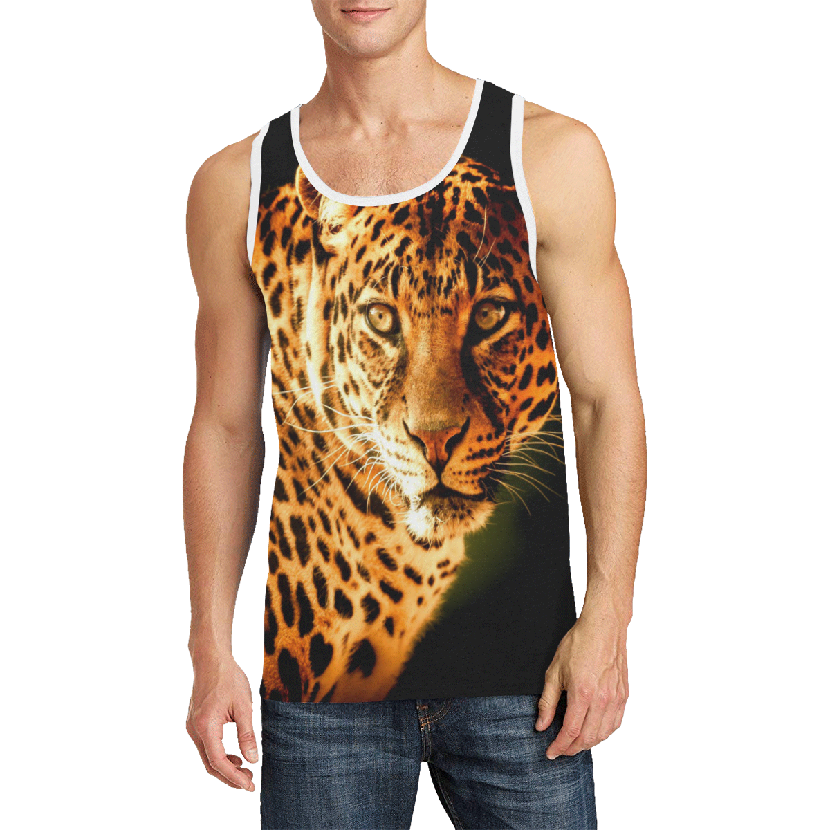 LEOPARD 2 Men's All Over Print Tank Top (Model T57) | ID: D2977785