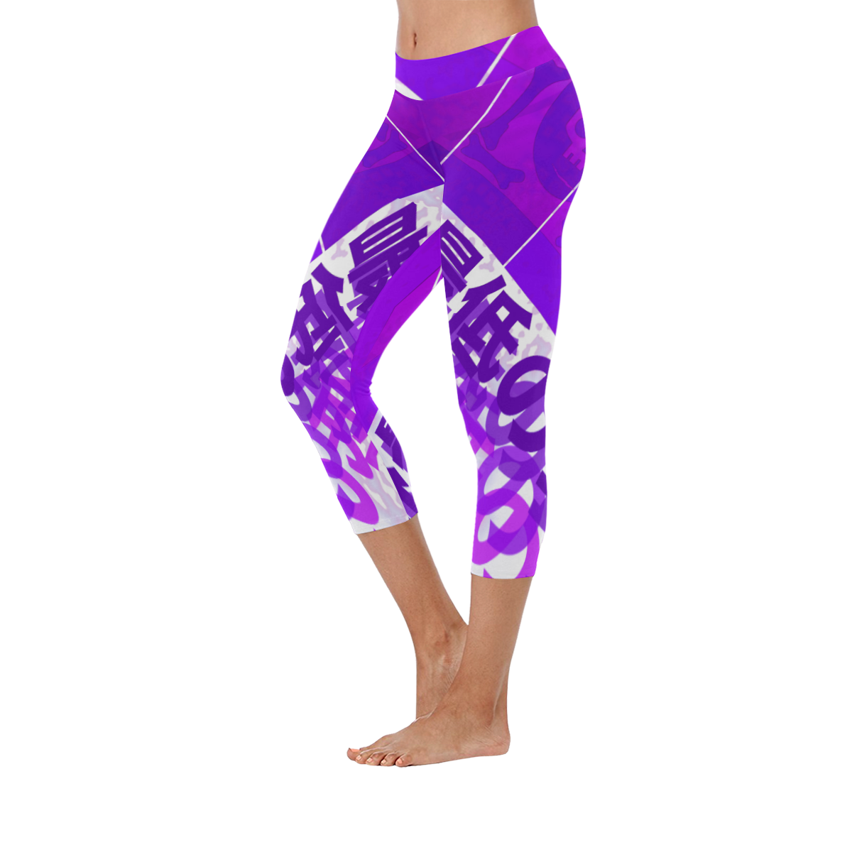 The Lowest of Low Japanese Banner Women's Low Rise Capri Leggings ...