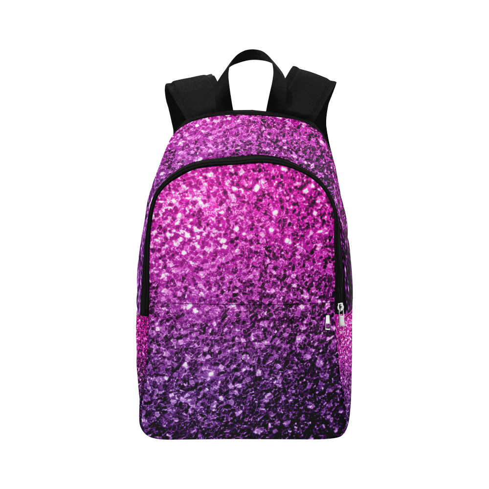 Beautiful Purple Pink Ombre glitter sparkles Fabric Backpack for Adult ...