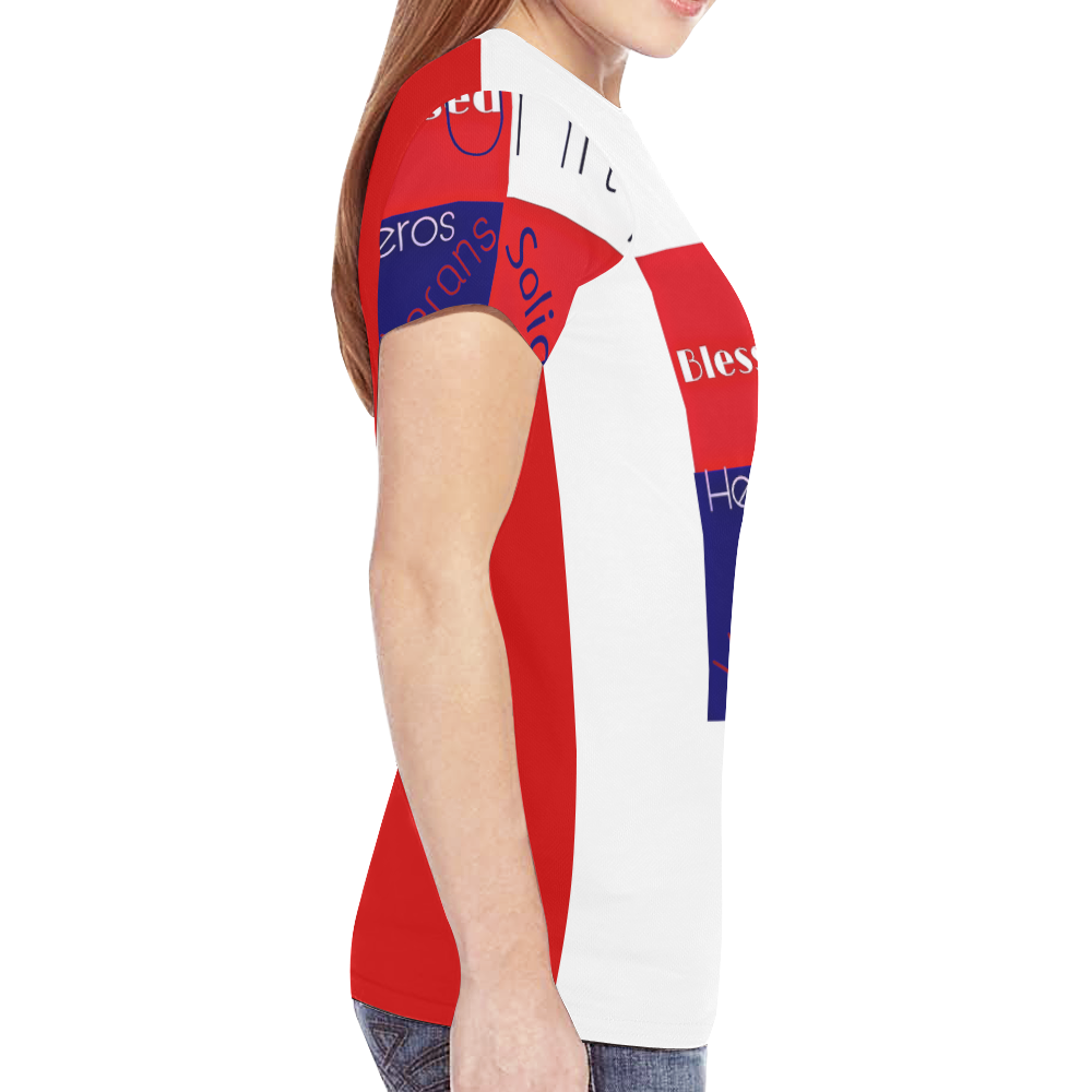Red/White/Blue Unity Design By Me by Doris Clay-Kersey New All Over ...