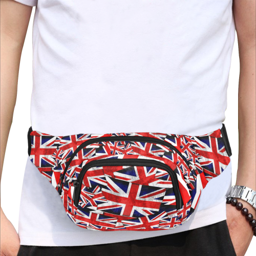 Union Jack British UK Flag Fanny Pack/Small (Model 1677) | ID: D4500959