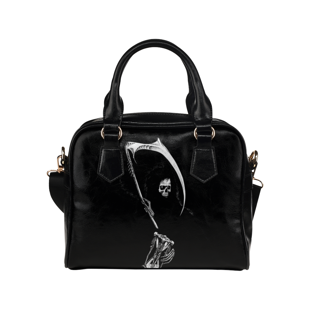 Awesome Death Skull Reaper Darkstar Shoulder Handbag (Model 1634) | ID ...