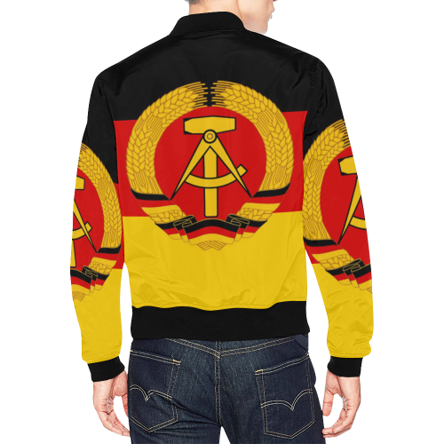 GDR FLAG All Over Print Bomber Jacket for Men/Large Size (Model H19 ...
