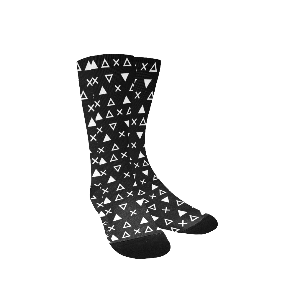 Geo Line Triangle Women's Custom Socks | ID: D4804513
