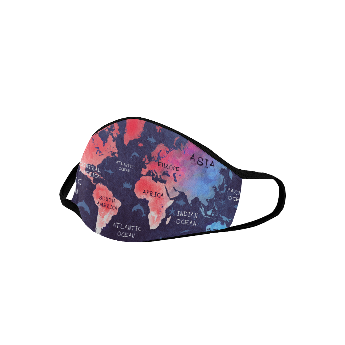 world map #map #worldmap Mouth Mask (60 Filters Included) (Non-medical ...