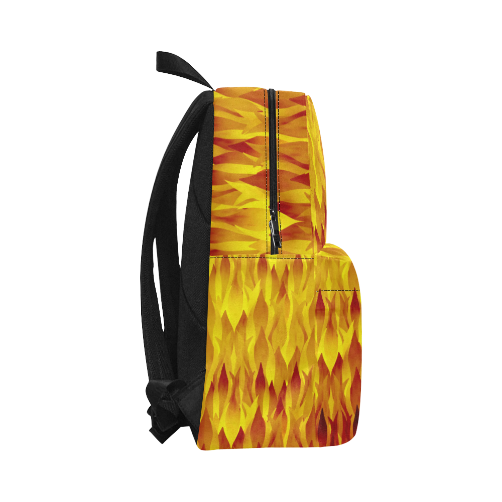 Hot Fire and Flames Illustration Unisex Classic Backpack (Model 1673 ...