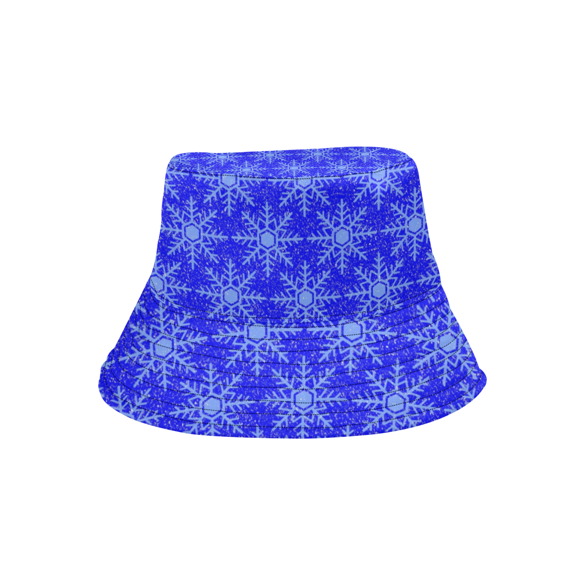 Blue Snowflakes All Over Print Bucket Hat | ID: D3314630