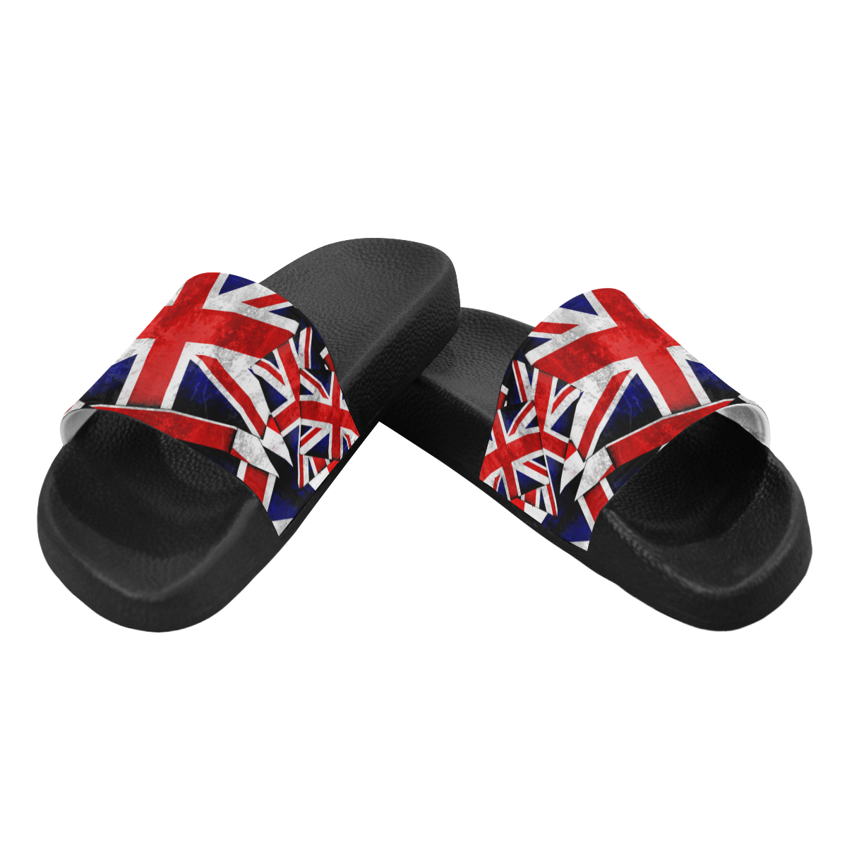 Union Jack British UK Flag Women's Slide Sandals (Model 057) | ID: D4504802